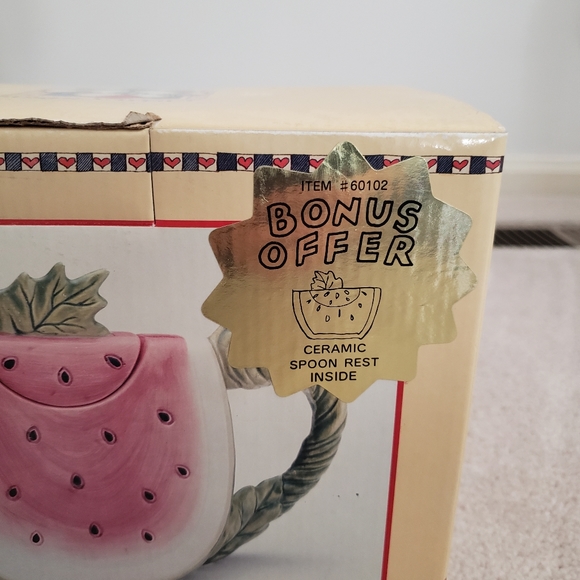Susan Winget | Kitchen | Susan Winget Ceramic Teapot Watermelon Slice ...